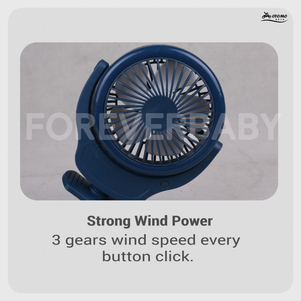 MZL22 Mini 360 Degree Stroller Fan – OTOMO | KUKU DUCKBILL BABY PRODUCTS