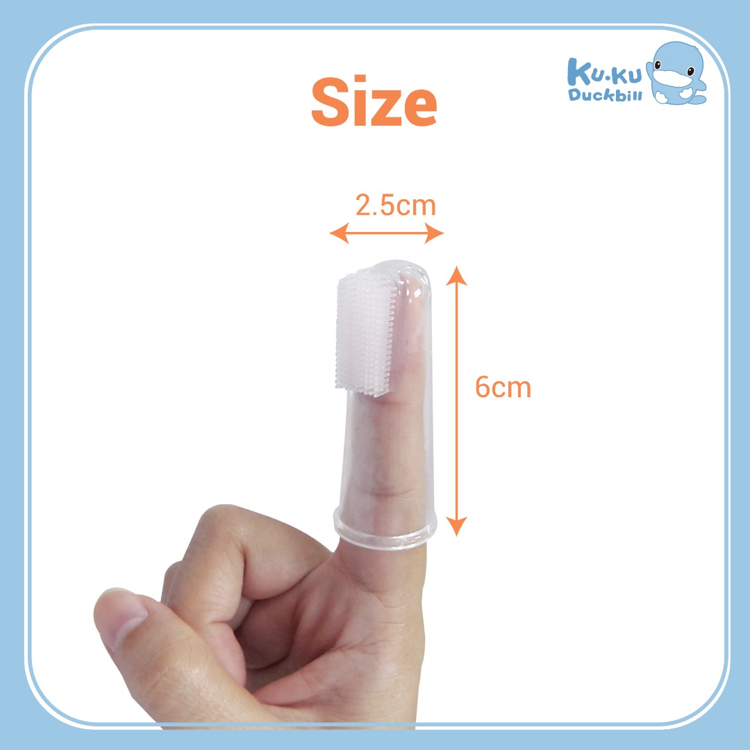 Kuku Duckbill Silicone Finger Toothbrush KU5313 – OTOMO | KUKU DUCKBILL BABY PRODUCTS